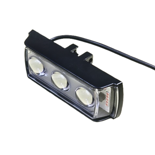 Triple Lens Fog Light with Yellow & White Flashing Light Reflection Fog ...