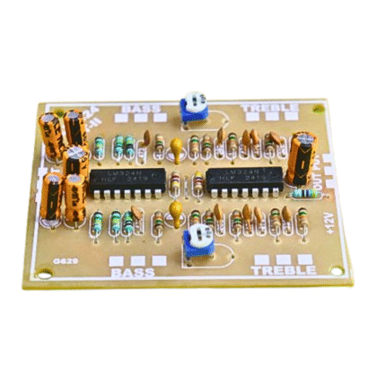 Bass Treble Board with Double LM324 IC | Preamp Tone Control Board ...