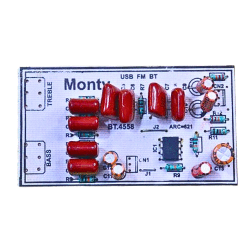 Bass Treble Board with Single 4558 IC | Preamp Tone Control Board - Dip ...