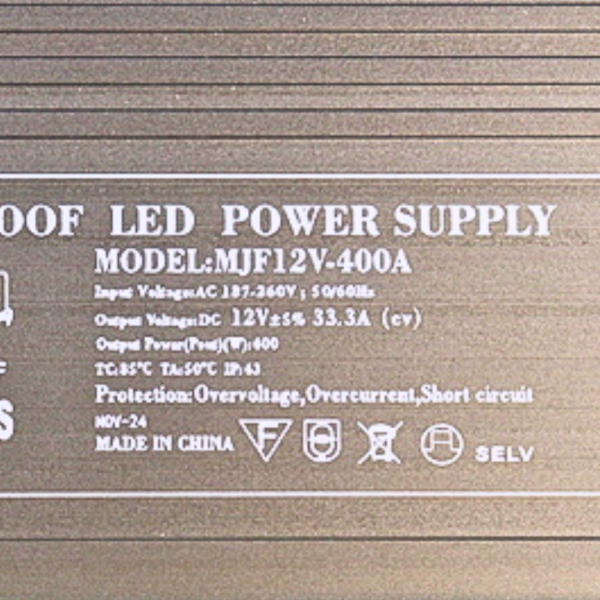 12V 400W Rainproof SMPS Power Supply – Outdoor Use | Industrial Grade ...