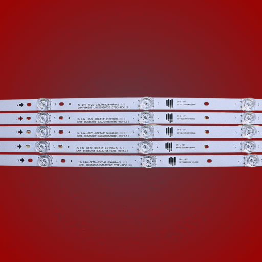 VU 55 Inch LED TV Backlight Strip | 3V 10 LEDs 41.5cm Lens 4K Type | 5 ...