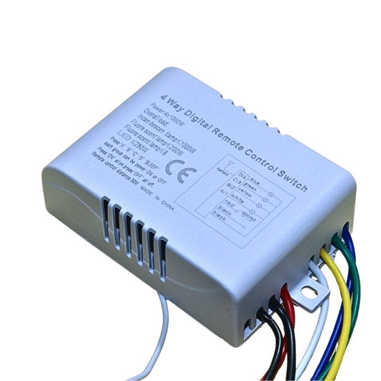 4 Way Digital Remote Control Switch – Long-Lasting Wireless Control ...